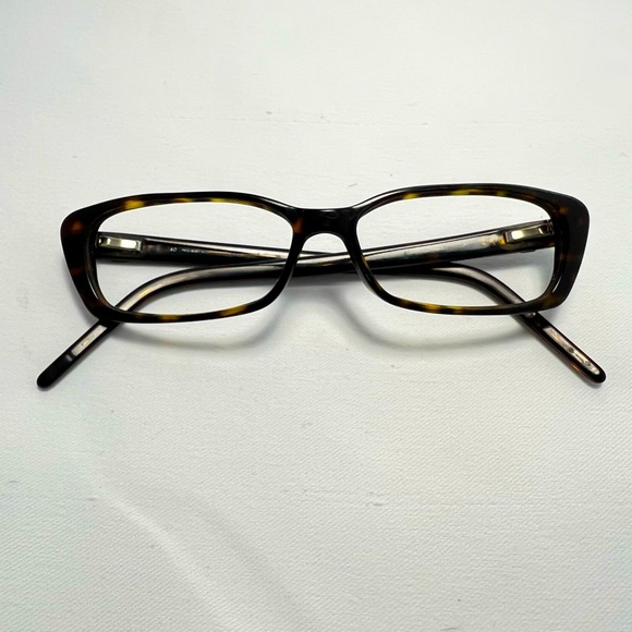 Yves Saint Laurent | Accessories | Ysl Skinny Rectangle Brown Tortoise Eyeglasses Frames Only ...